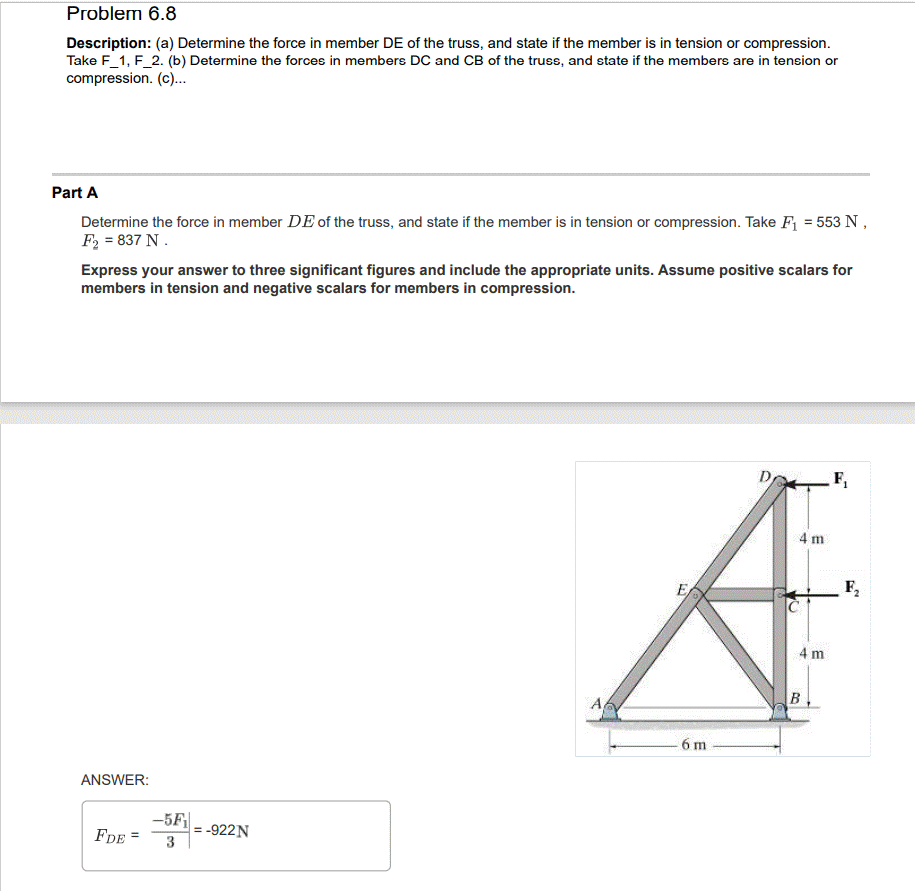 Solved I need help on my Statics homework. Please answer all | Chegg.com