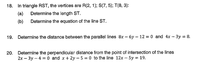 Solved 18. In triangle RST, the vertices are | Chegg.com