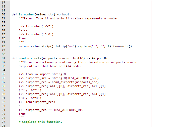 This is a Python program done in Wing101 PART 1: | Chegg.com