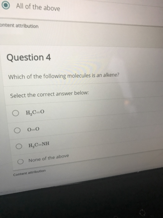 Solved All of the above ontent attribution Question 4 Which | Chegg.com