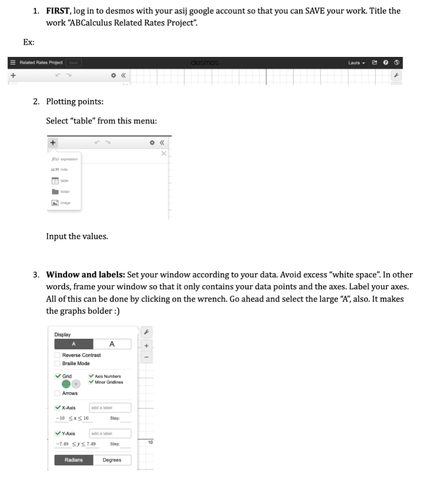 AP Calculus: Related Rates Project You will be | Chegg.com