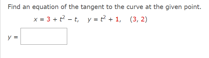 Solved Find an equation of the tangent to the curve at the | Chegg.com