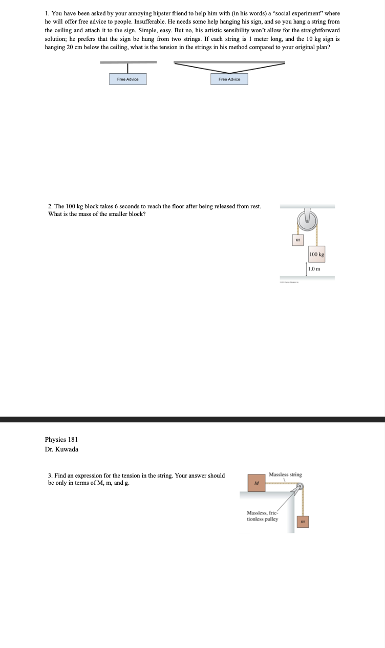 Solved 1. You have been asked by your annoying hipster | Chegg.com