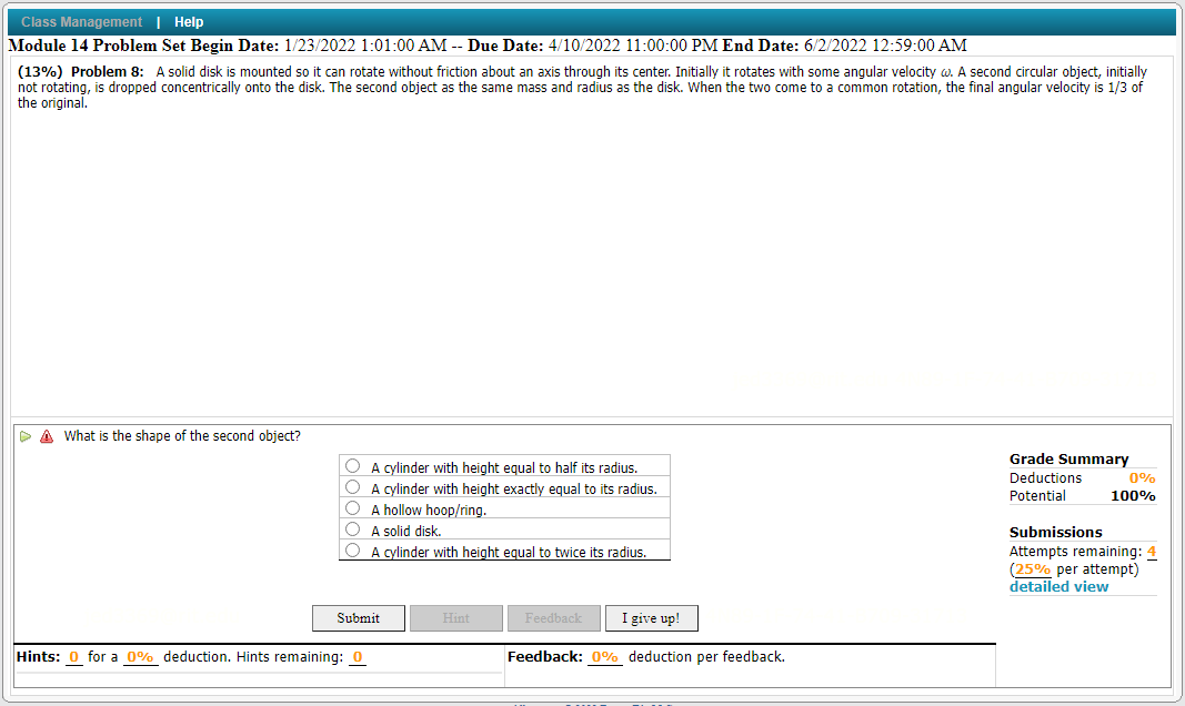 Solved Class Management | Help Module 14 Problem Set Begin | Chegg.com