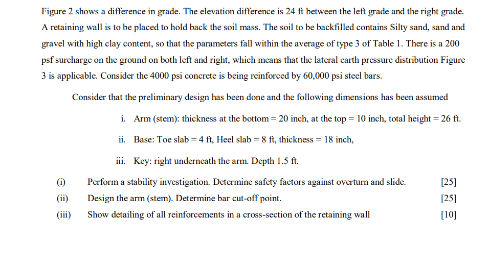 Solved Figure 2 shows a difference in grade. The elevation | Chegg.com