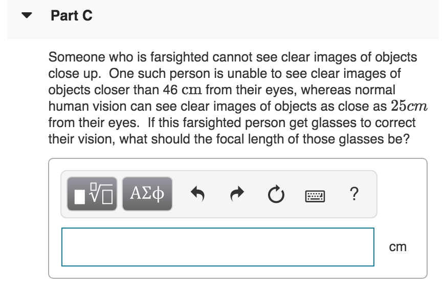 Solved In order to see objects at different distances | Chegg.com