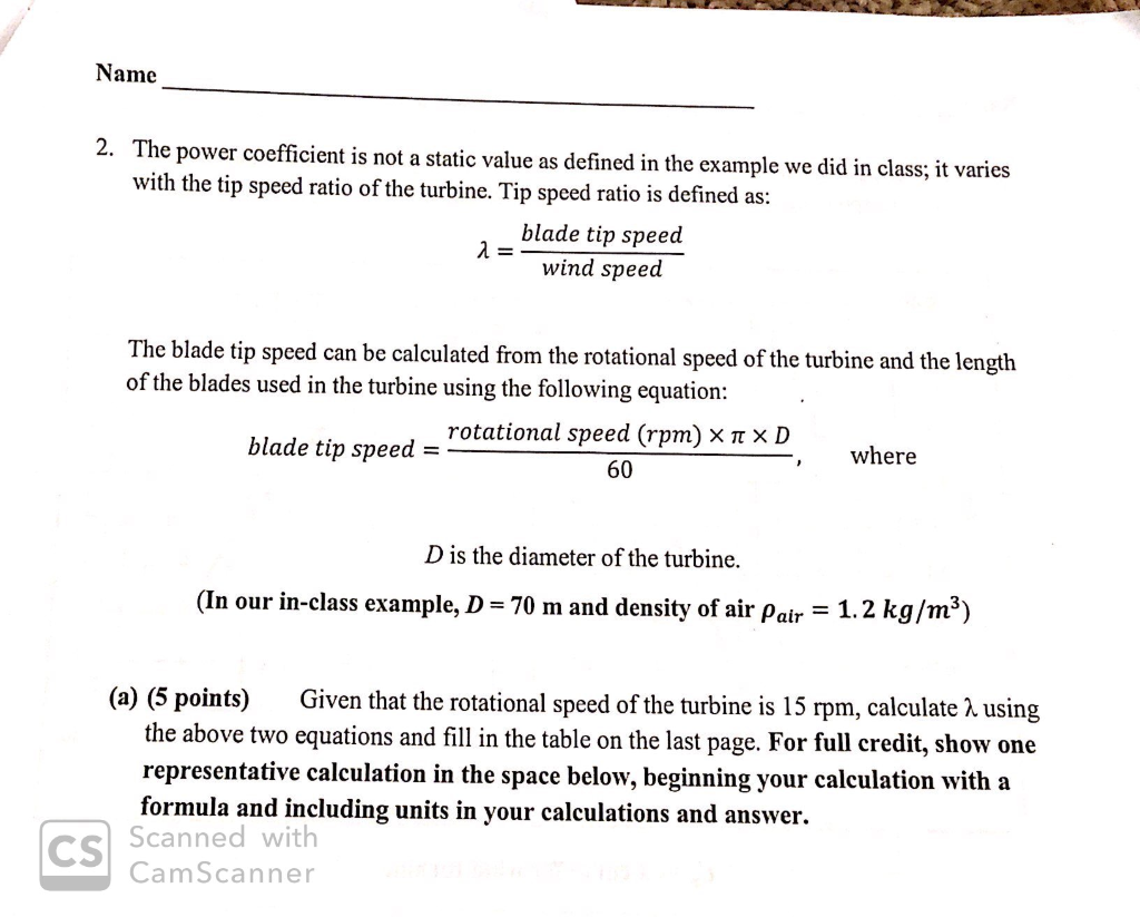 Solved Name 2 The Power Coefficient Is Not A Static Value Chegg solved-name-2-the-power-coefficient-is-not-a-static-value-chegg