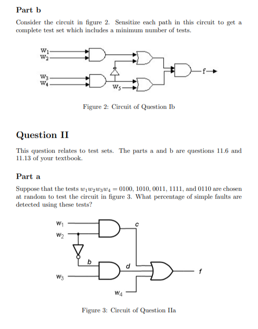 Part b Consider the circuit in figure 2. Sensitize | Chegg.com