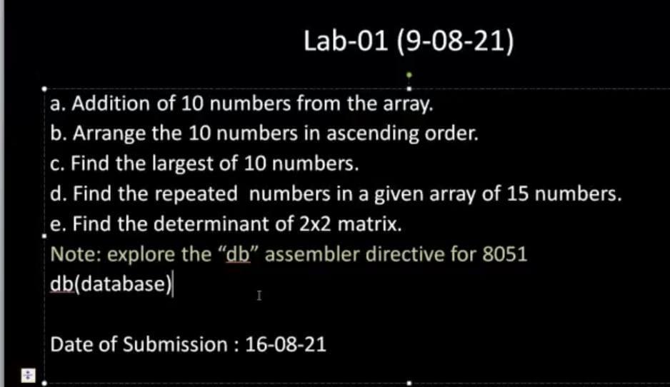 Solved Write assembly language code for 8051 in | Chegg.com