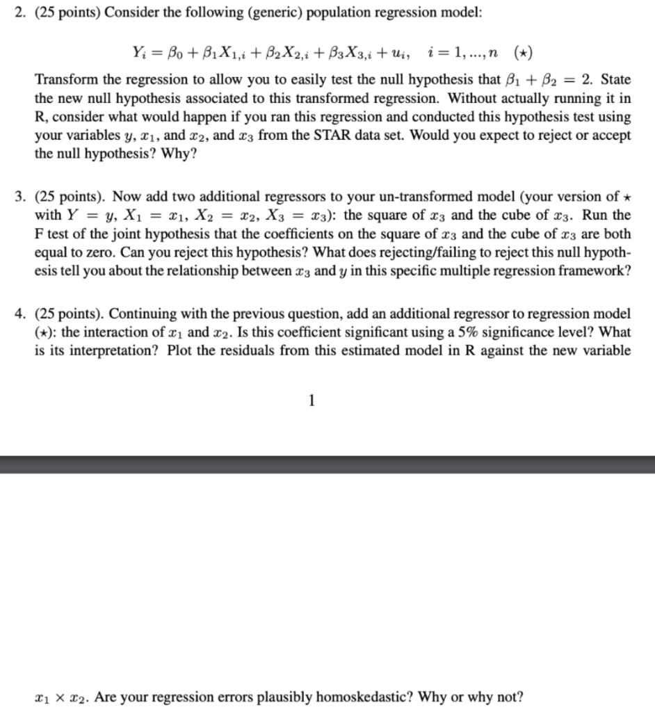 Solved 2. (25 points) Consider the following (generic) | Chegg.com