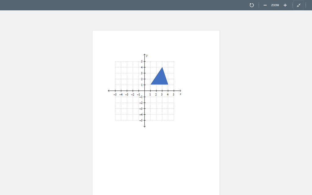 Solved Rotate the triangle 180 clockwise about the origin. | Chegg.com