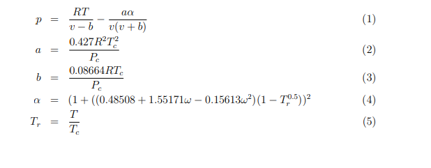 Solved Using the Soave-Redlich-Kwong (SRK), or any other | Chegg.com