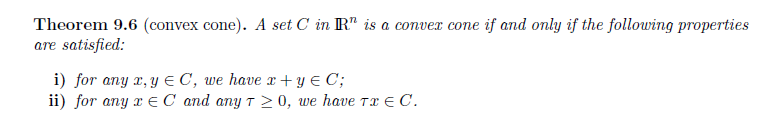 Solved 2) Assume that is a convex cone in R”. We define the | Chegg.com