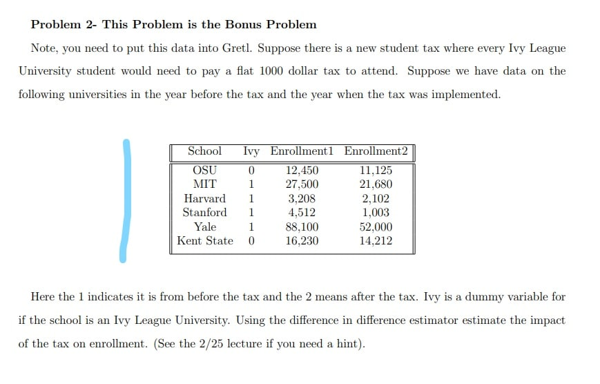 Solved Problem 2- This Problem is the Bonus Problem Note, | Chegg.com