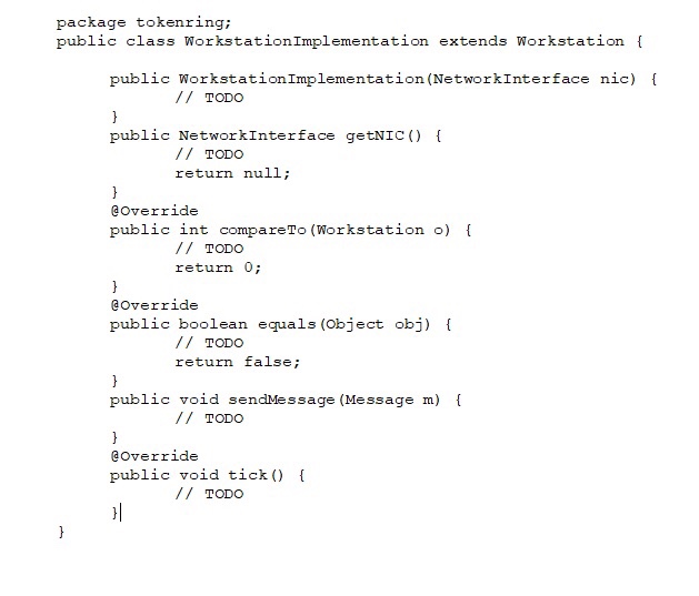 Solved package tokenring; public class | Chegg.com Solved package tokenring; public class | Chegg.com