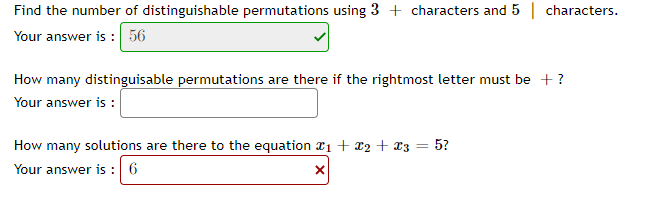Solved Find the number of distinguishable permutations using | Chegg.com