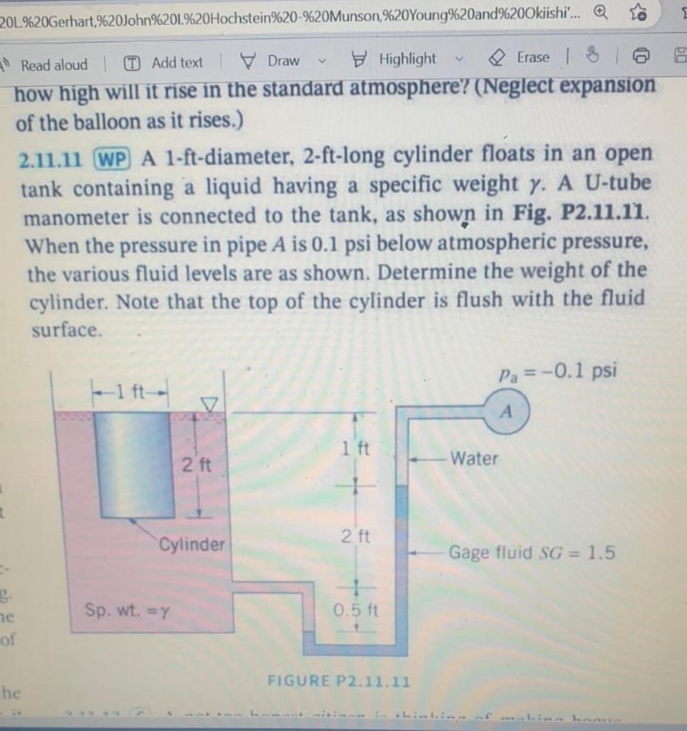 Solved of the balloon as it rises.) 2.11.11 WP A | Chegg.com