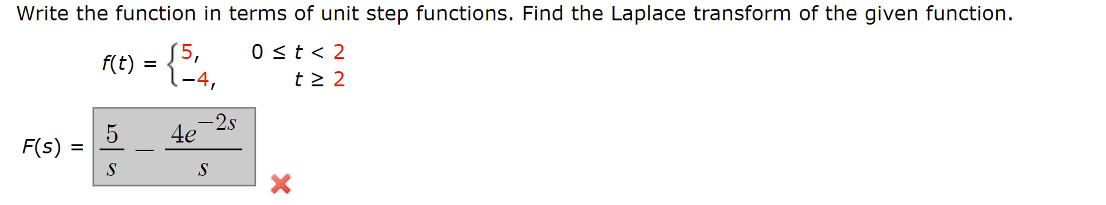 Solved Use the Laplace transform to solve the given | Chegg.com