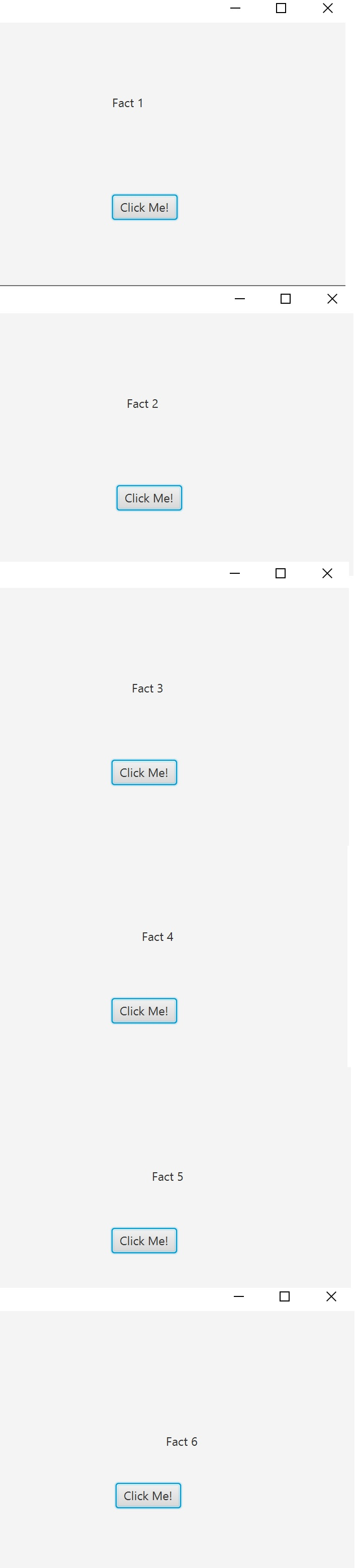 Create a JavaFX application with at least six labels | Chegg.com
