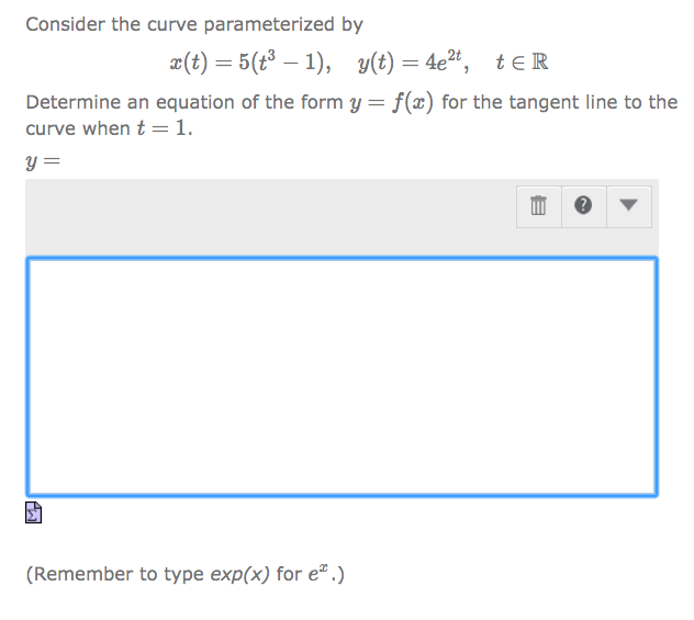 Solved Consider the curve parameterized by (t) = 5(+3 – 1), | Chegg.com