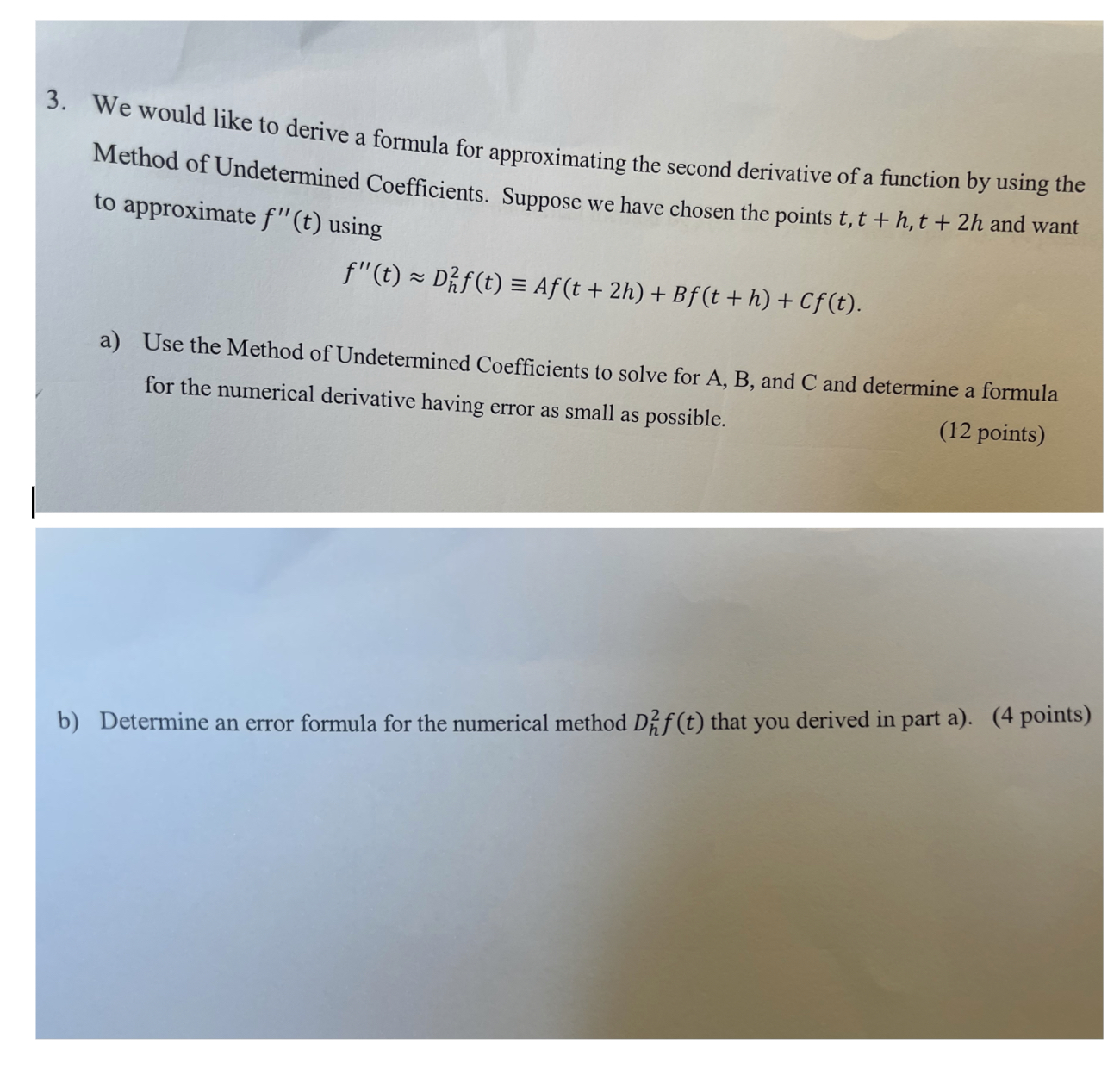Solved We would like to derive a formula for approximating | Chegg.com