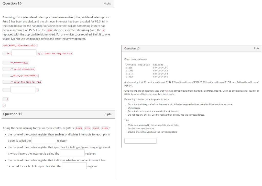 Assuming that system-level interrupts have been | Chegg.com
