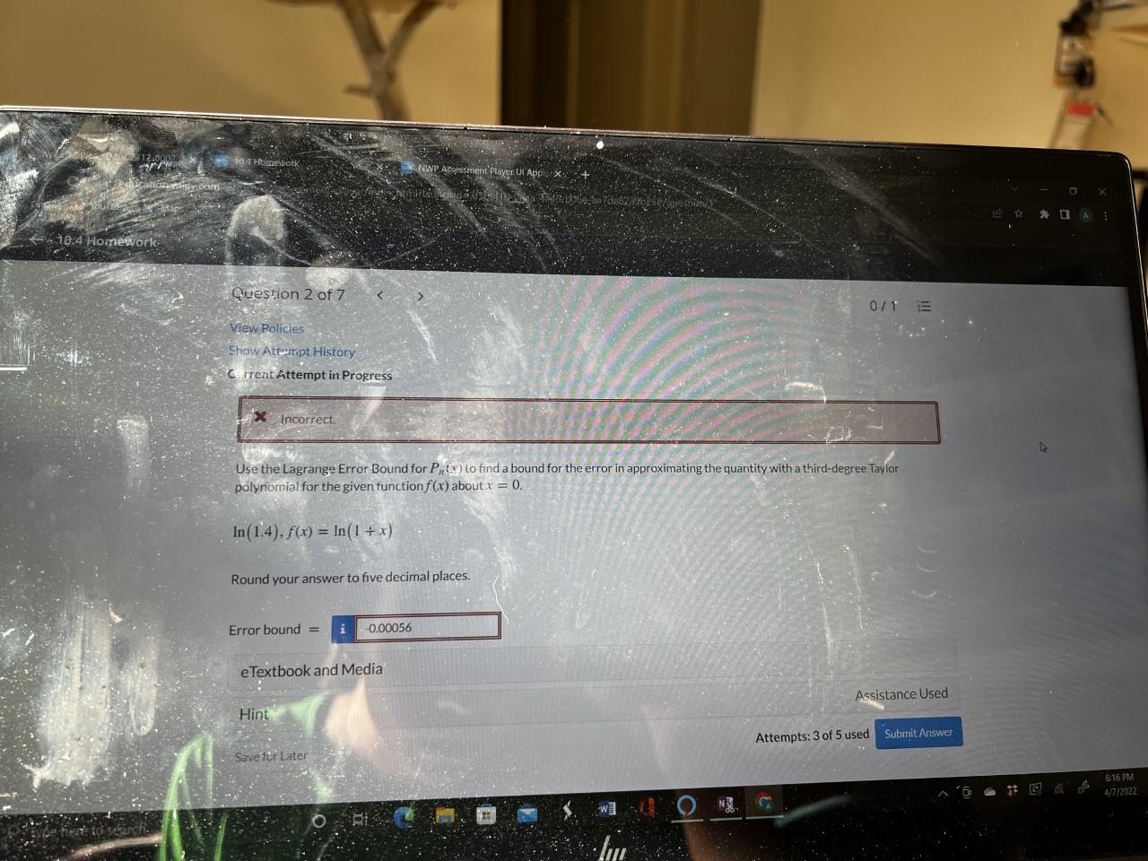 10:4 Homok .NWP Assessment Player Ul App * DAS 10.4 | Chegg.com