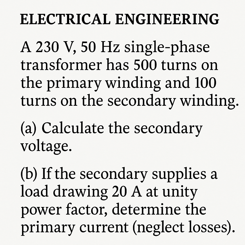 Solved ELECTRICAL ENGINEERINGA | Chegg.com
