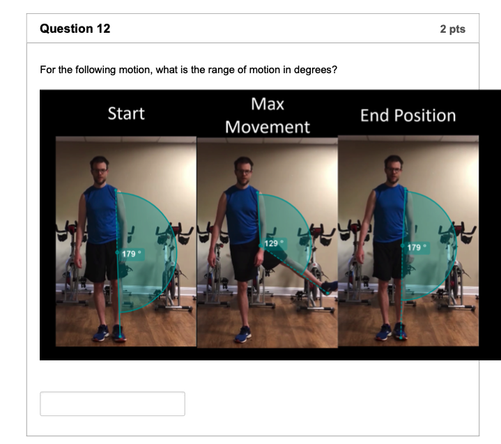 Solved Question 12 2 pts For the following motion, what is | Chegg.com