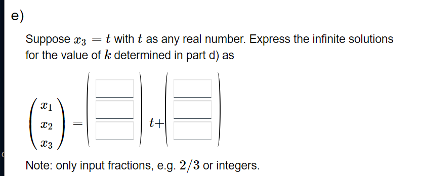 [Solved]: Consider the following linear equations: [ lef