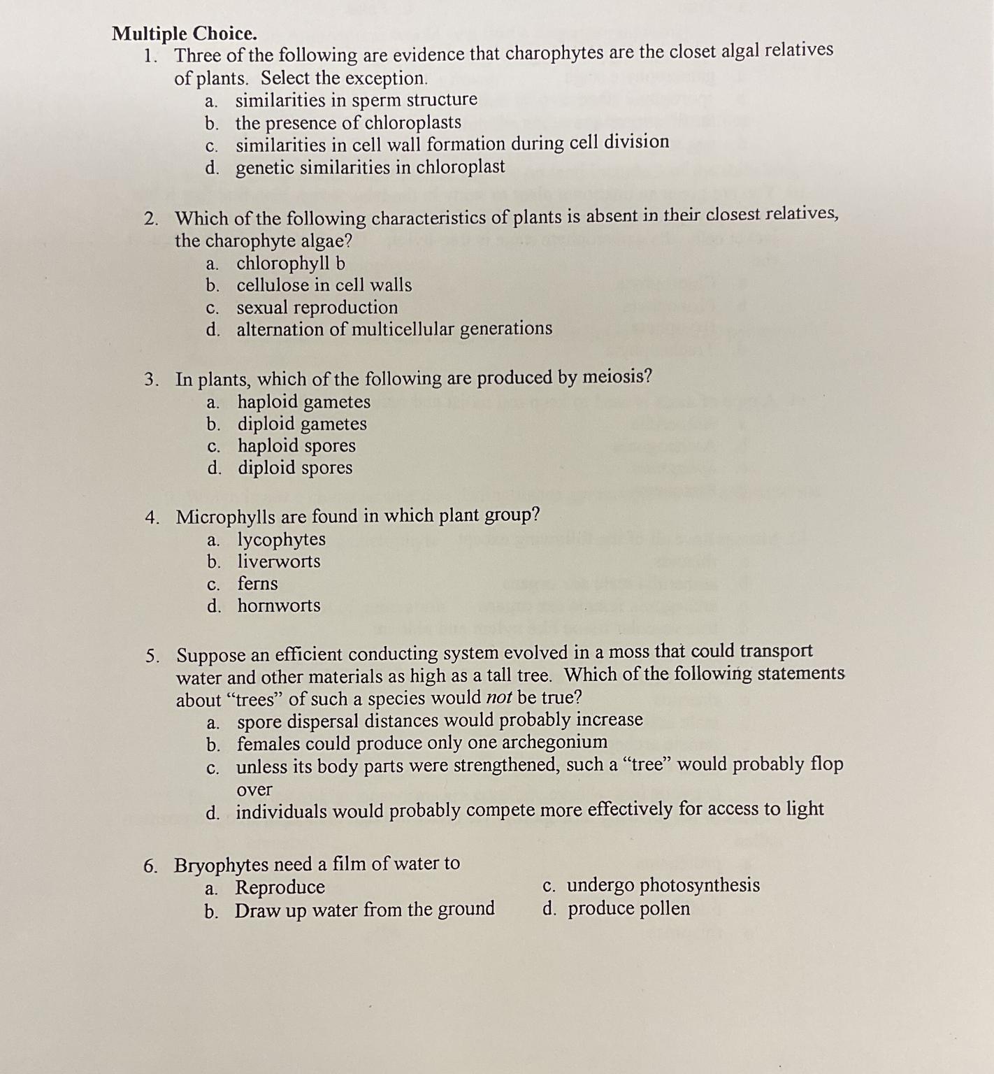 Solved Multiple Choice. 1. Three of the following are | Chegg.com