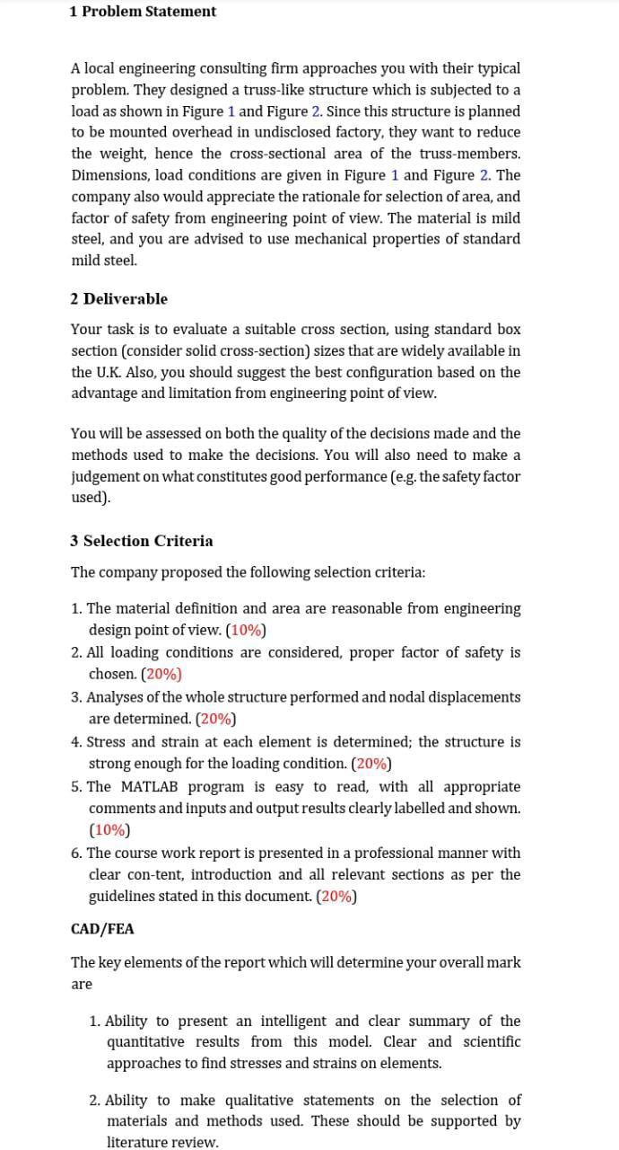 1 Problem Statement A local engineering consulting | Chegg.com