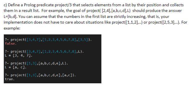 Solved Give solution in Prolog and do not use any predefined | Chegg.com