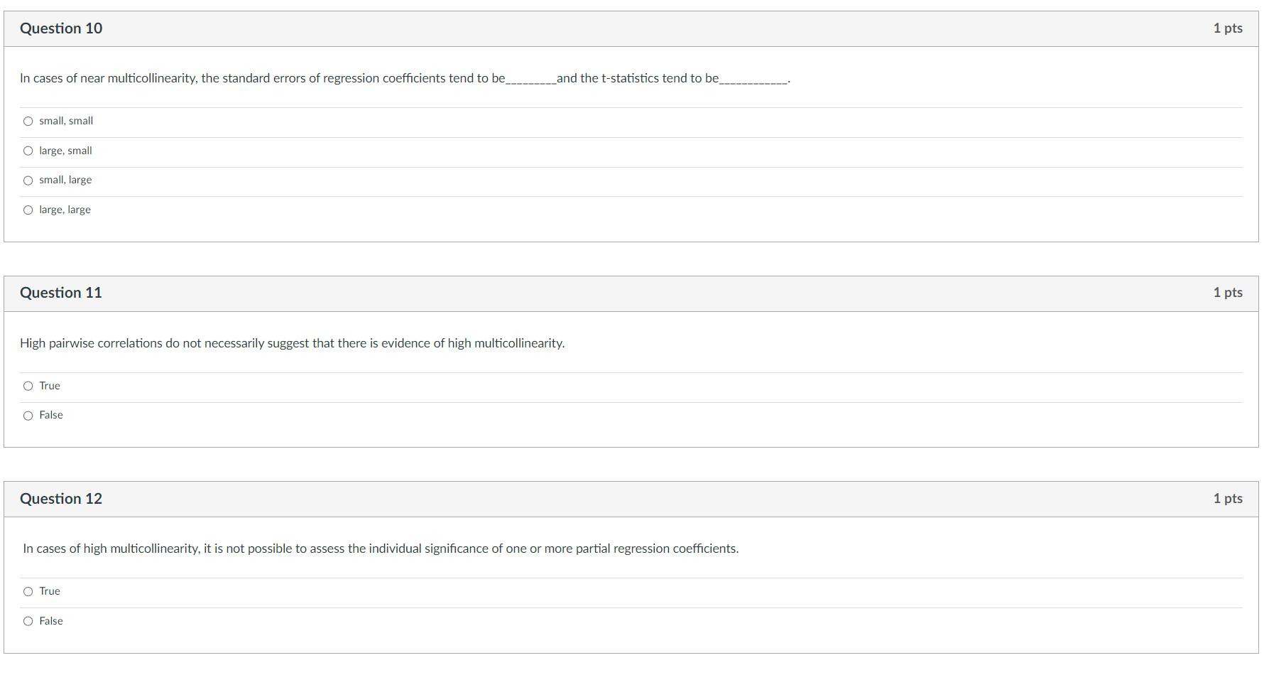 Solved In Cases Of Near Multicollinearity The Standard