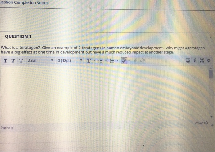 Solved estion Completion Status: QUESTION 1 What is a | Chegg.com