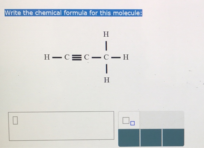 Solved Write the chemical formula for this molecule: | Chegg.com