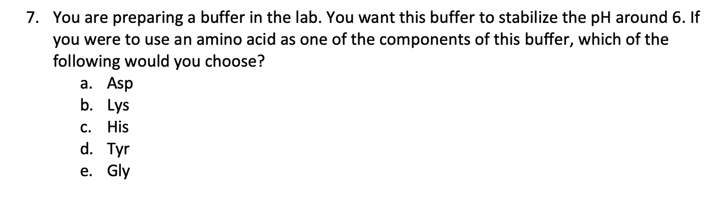 Solved You are preparing a buffer in the lab. You want this | Chegg.com