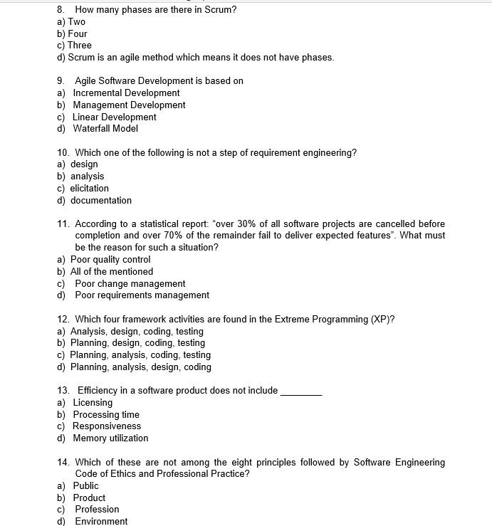 Solved 1. The first step in Software Development Life Cycle | Chegg.com