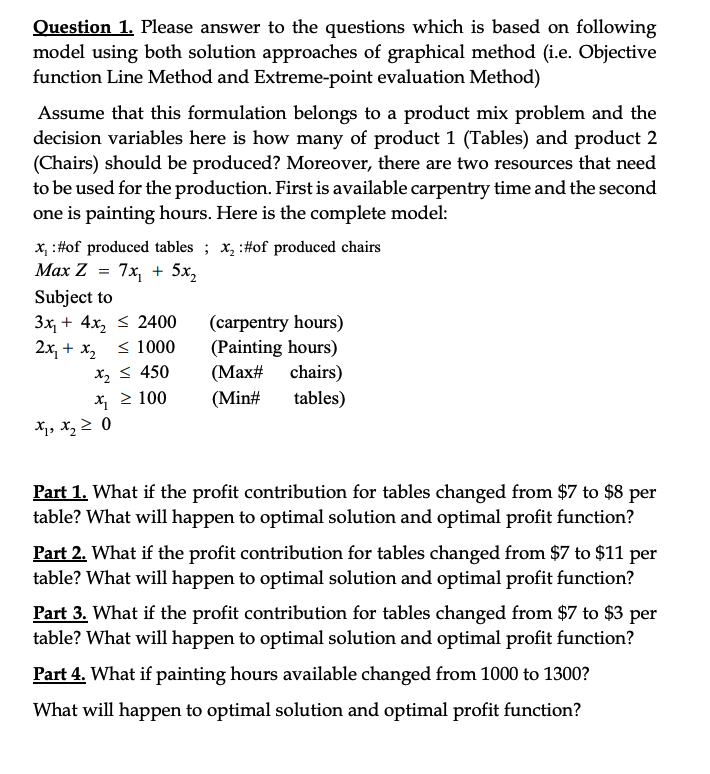 Solved Question 1. Please answer to the questions which is | Chegg.com