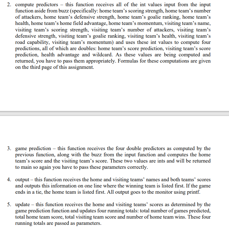 Solved C language code for following requirements explained | Chegg.com