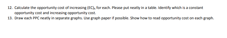 12. Calculate the opportunity cost of increasing | Chegg.com