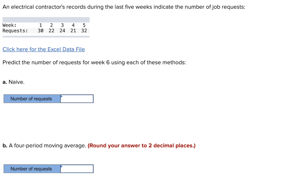 Solved An electrical contractor's records during the last | Chegg.com