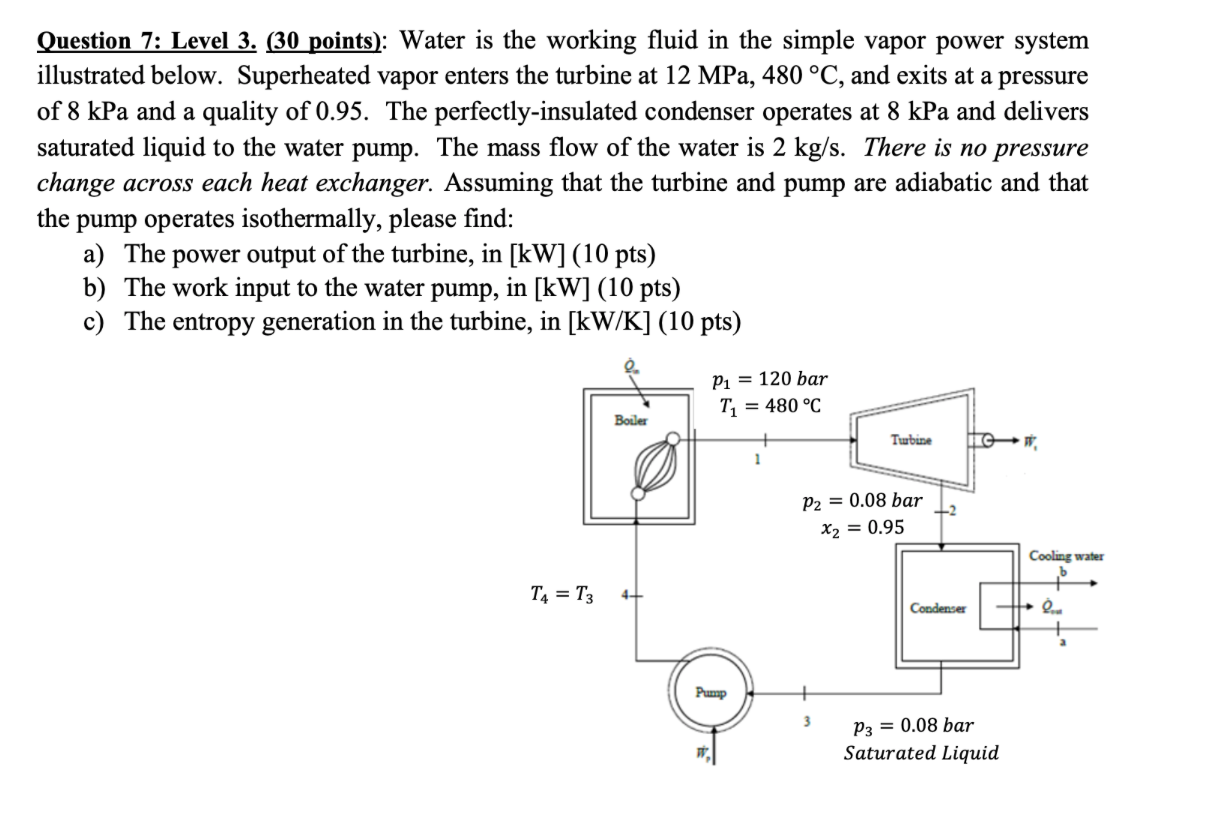 Solved Question 7: Level 3. (30 points): Water is the | Chegg.com