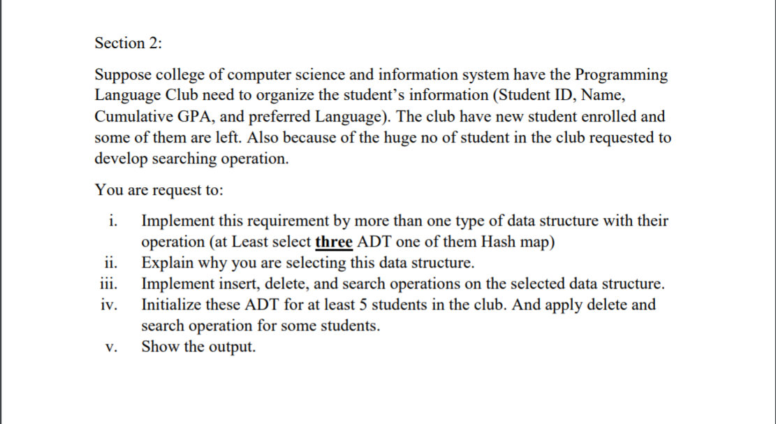 Solved Section 2: Suppose college of computer science and | Chegg.com