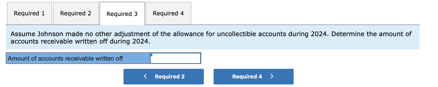 Solved Johnson Company calculates its allowance for | Chegg.com