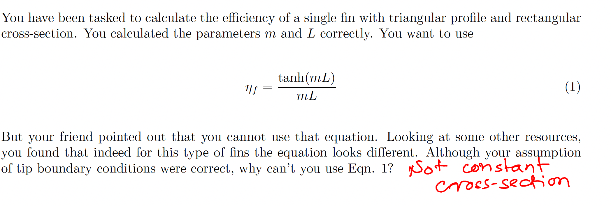 You have been tasked to calculate the efficiency of a | Chegg.com