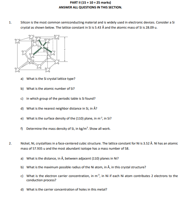 Solved PART I ( (5×5 marks =25 marks) ANSWER ONLY FIVE (5) | Chegg.com