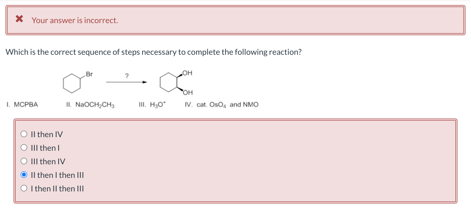 Solved X Your answer is incorrect. Which is the correct | Chegg.com