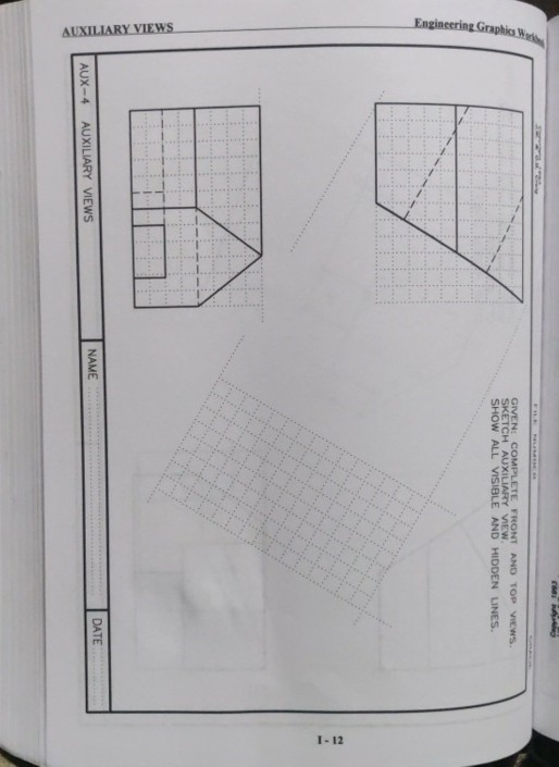Solved GIVEN: COMPLETE FRONT AND TOP VIEWS SKETCH AUXILIARY | Chegg.com