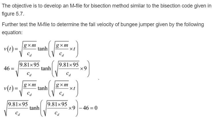 Solved Function [root Fx Ea Iter] Bisect Func X1 Xu